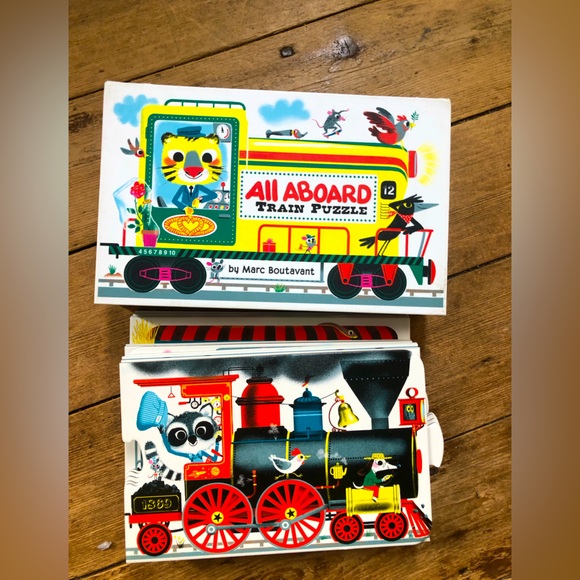 Chronicle Books | Toys | 2 Piece Train Puzzle With The Cutest Animals ...